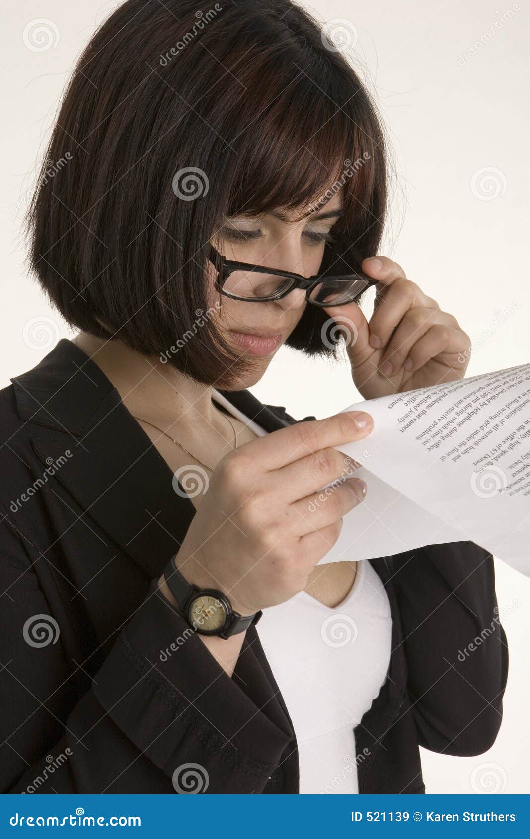 Reading the small print stock image. Image of detail, happy - 521139