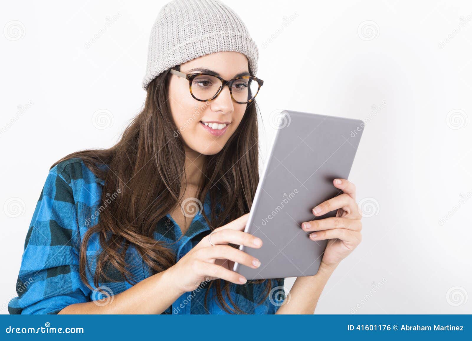 Reading a tablet stock photo. Image of person, people - 41601176