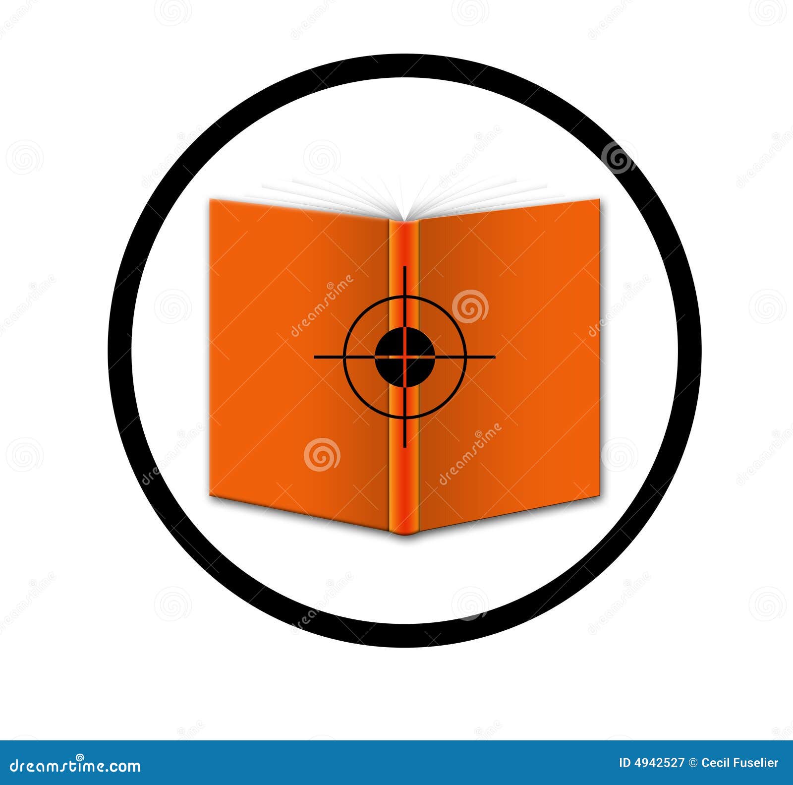 Reading is on Target stock illustration. Illustration of reading - 4942527