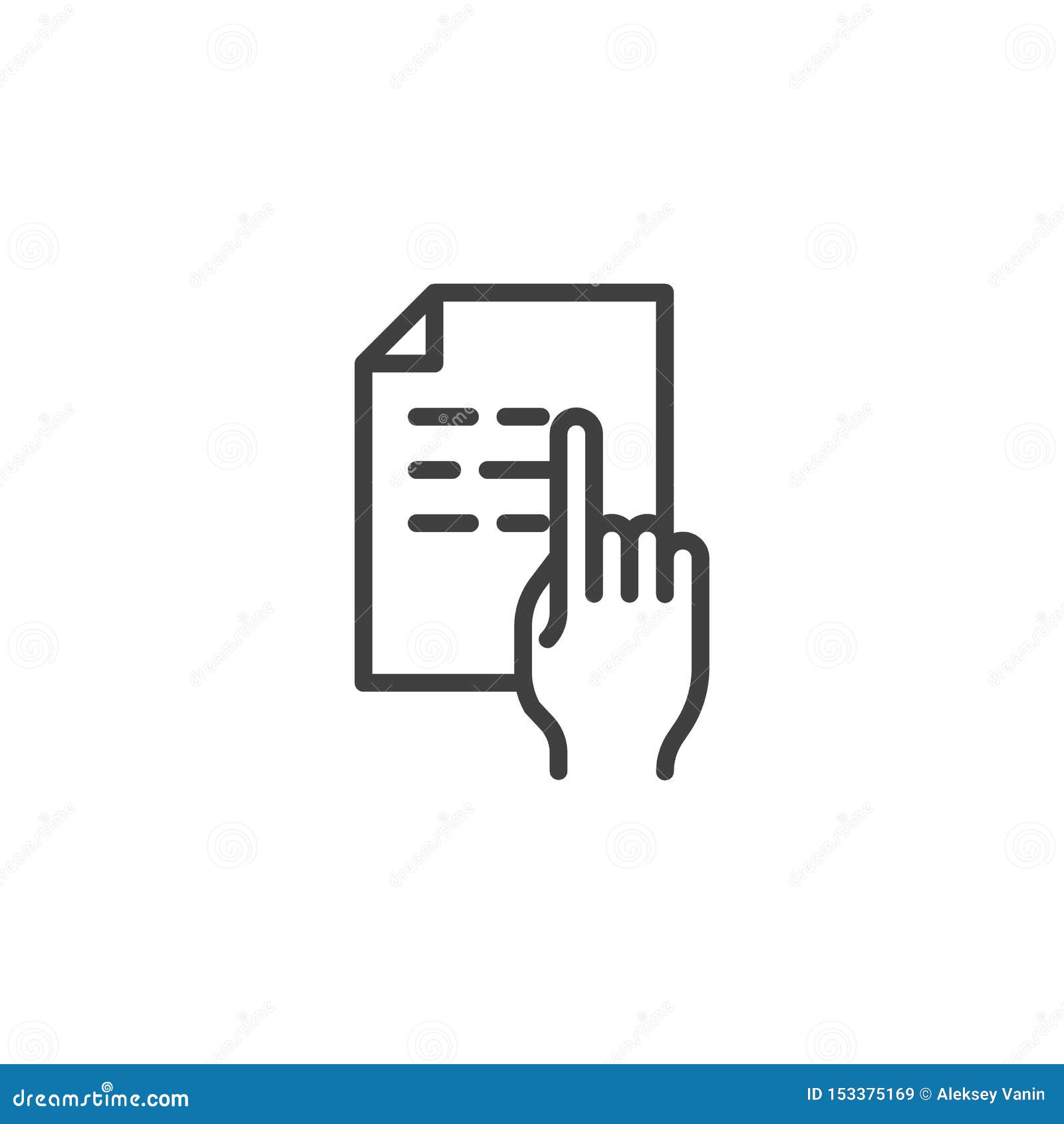 Reading text line icon stock vector. Illustration of icon - 153375169