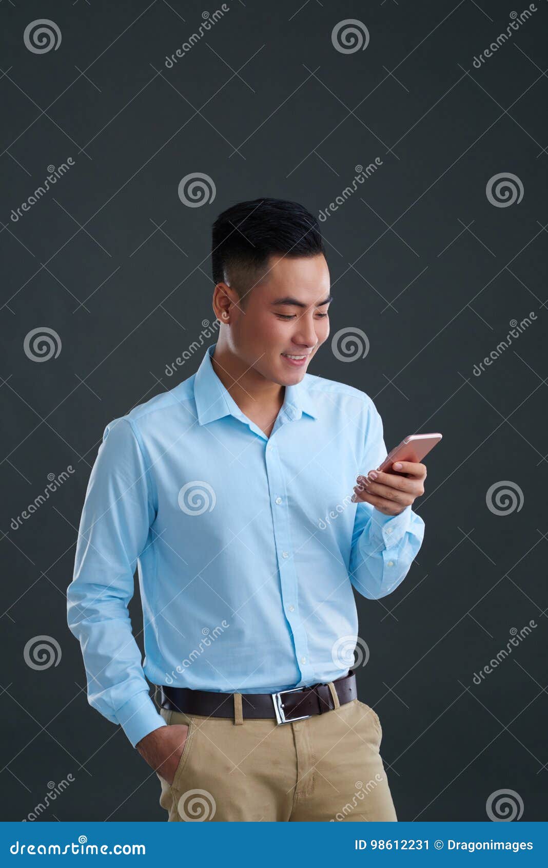 Reading text message stock image. Image of businessman - 98612231