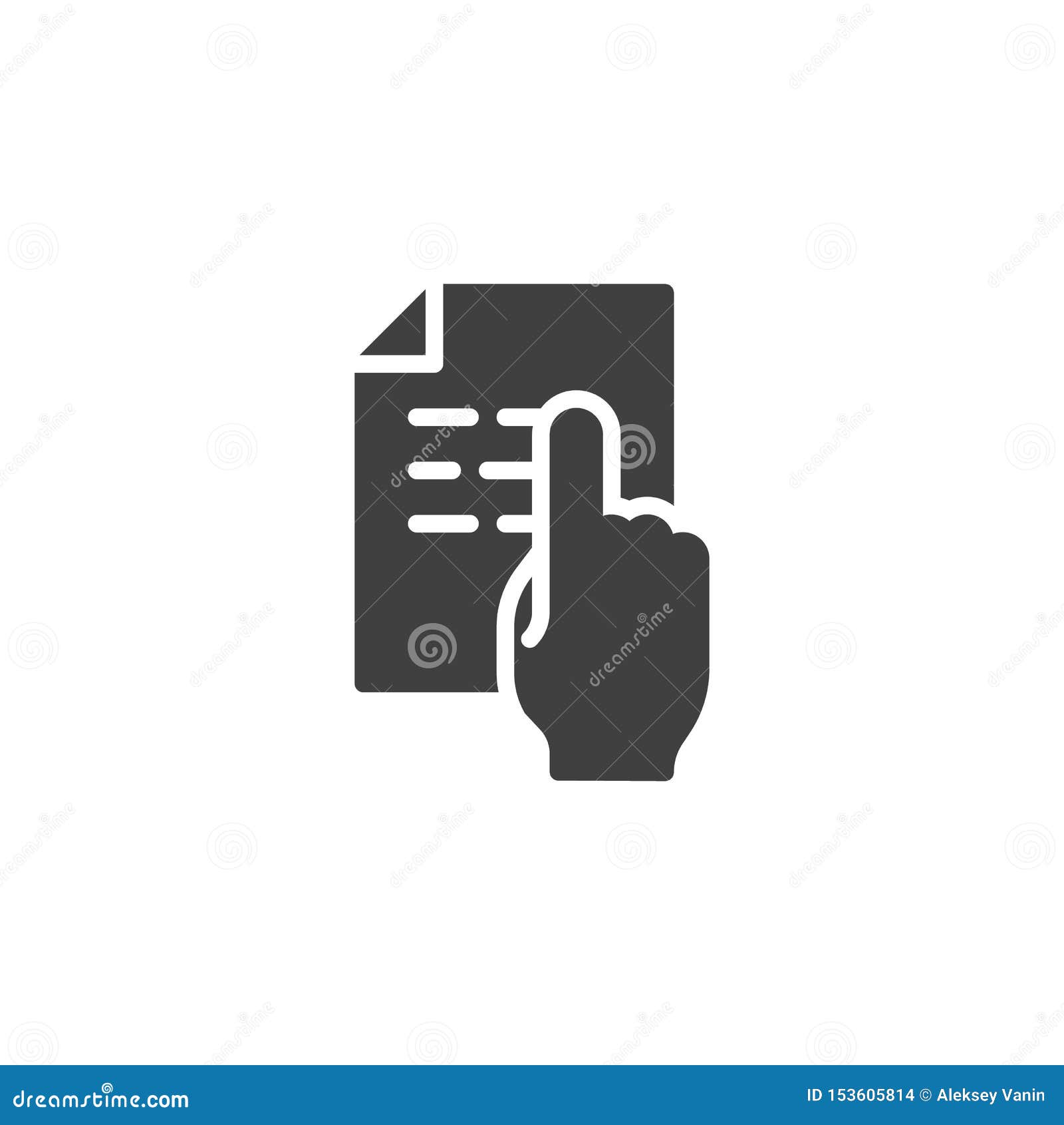 Reading text vector icon stock vector. Illustration of text - 153605814