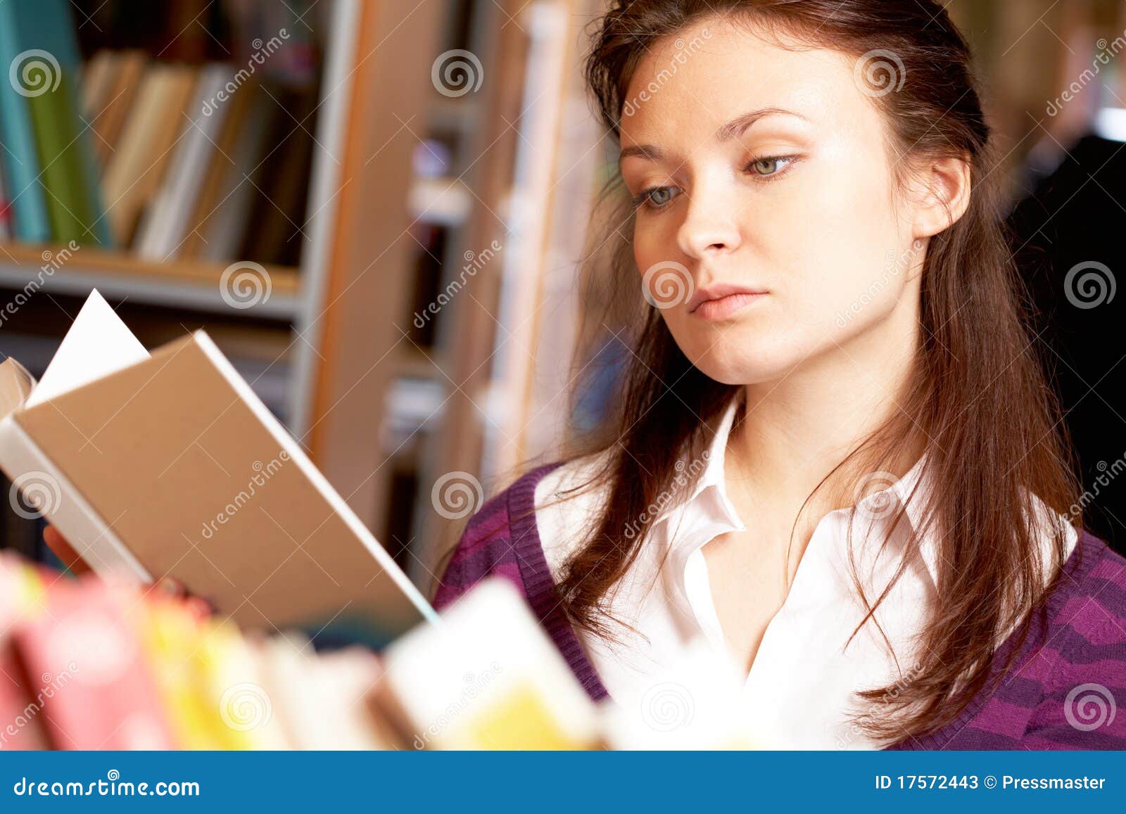 Reading time stock image. Image of caucasian, beautiful - 17572443