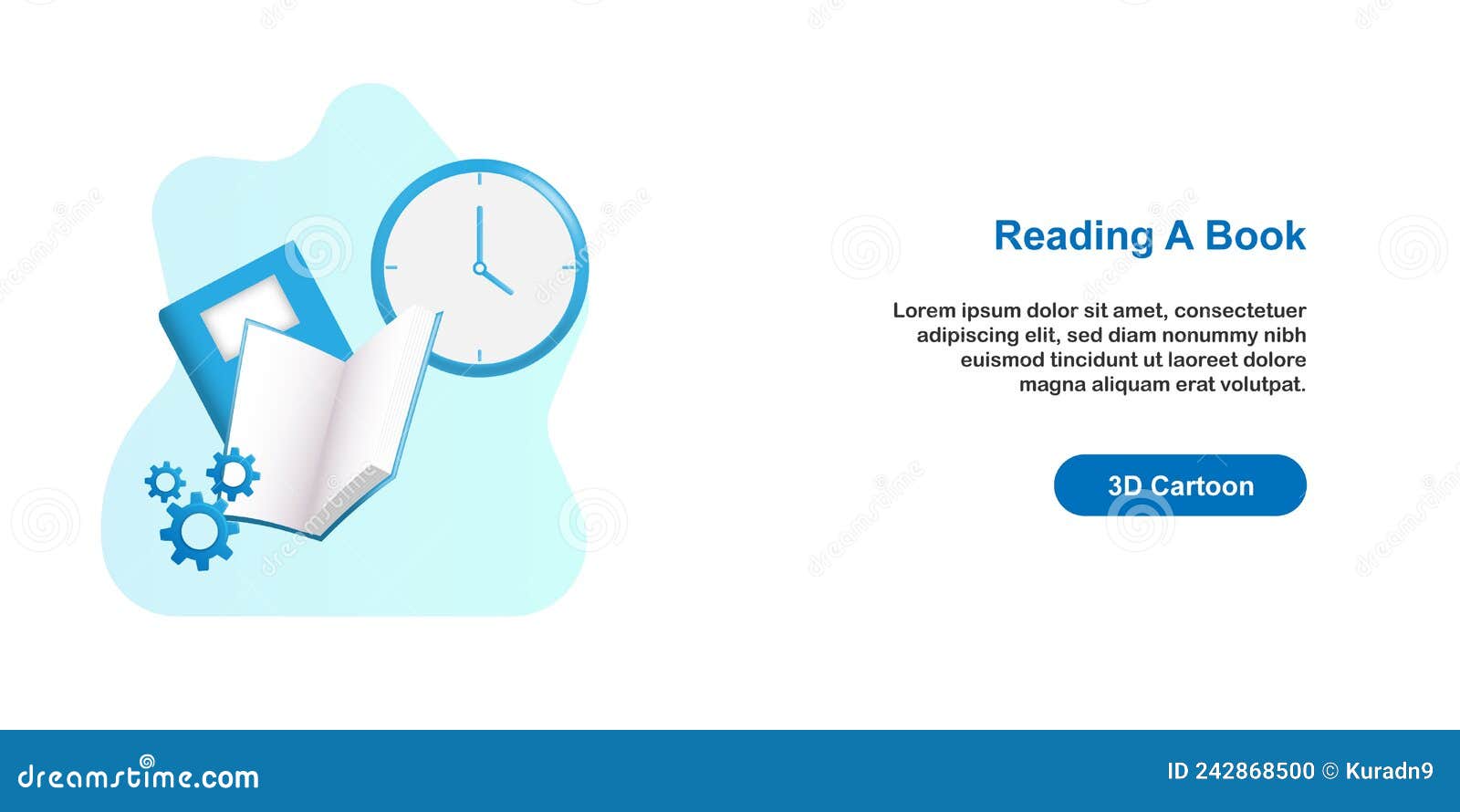 Reading Time and Schedule To Develop Skill and Expertise Concept. 3D ...