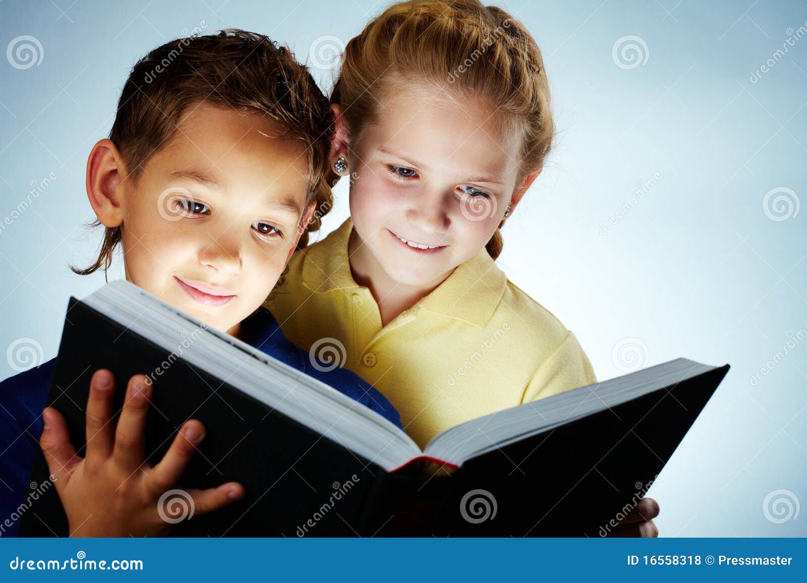 Reading together stock photo. Image of happy, literature - 16558318