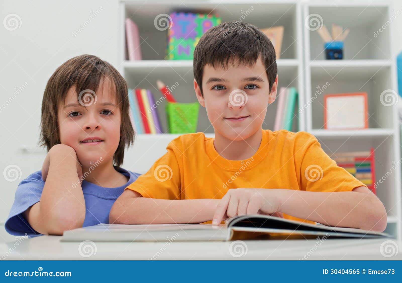 Reading together stock image. Image of young, book, learning - 30404565