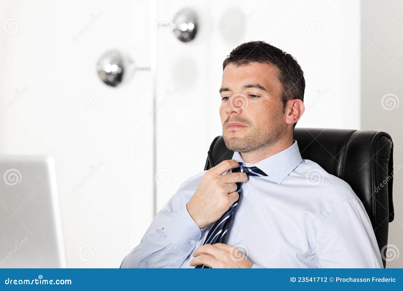 Readjust tie stock photo. Image of friendly, detail, coworkers - 23541712