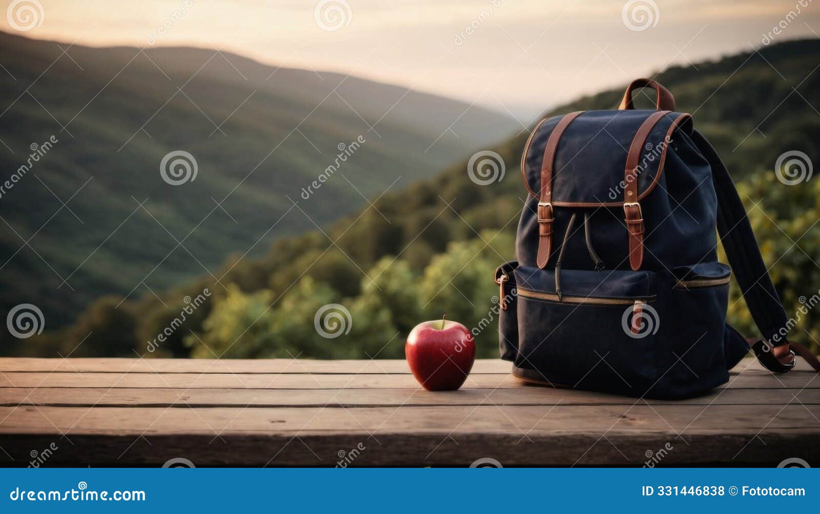 Ready Assembled Backpack. Back To School Concept. Generative Ai. Ai ...