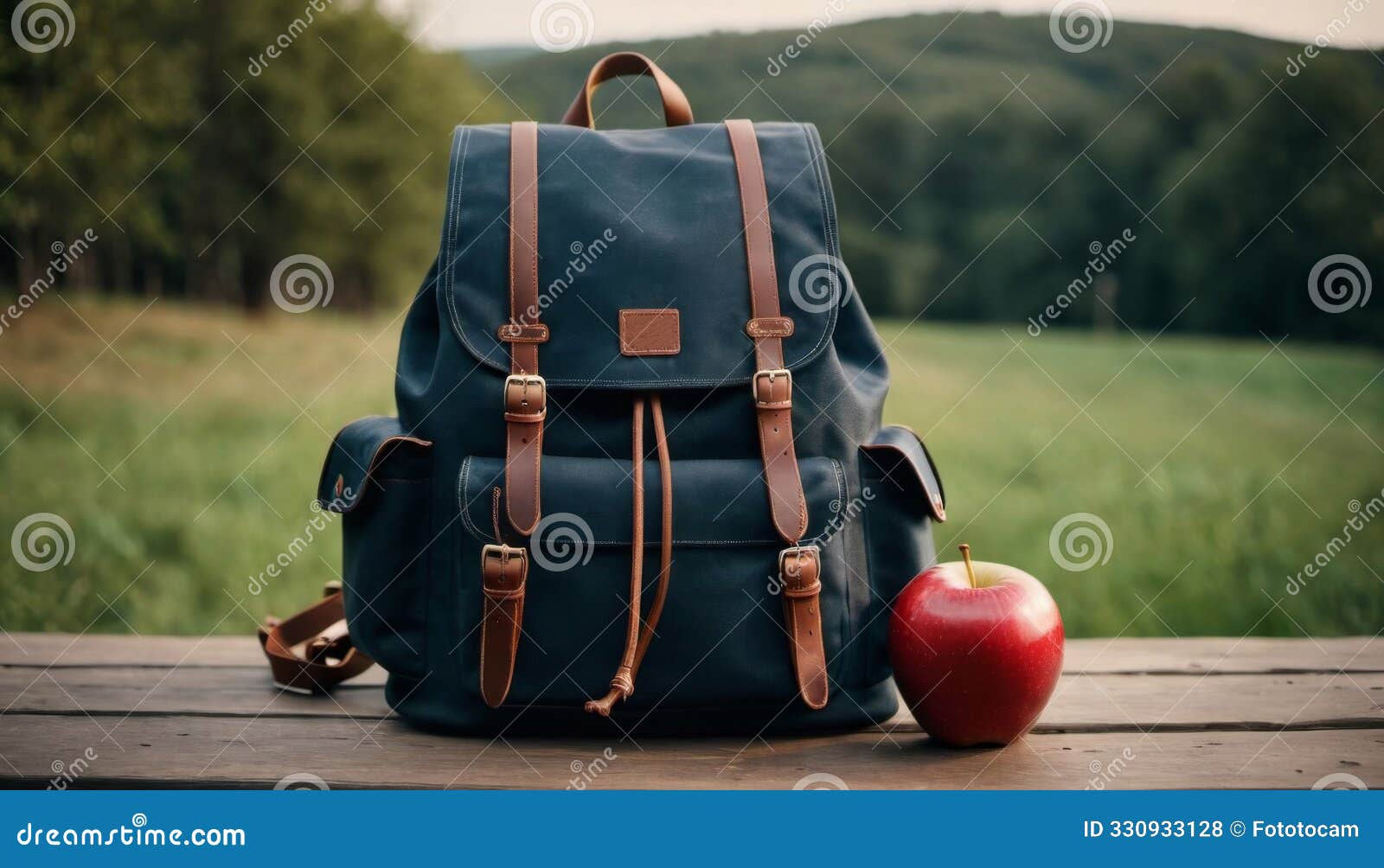 Ready Assembled Backpack. Back To School Concept. Generative Ai. AI ...