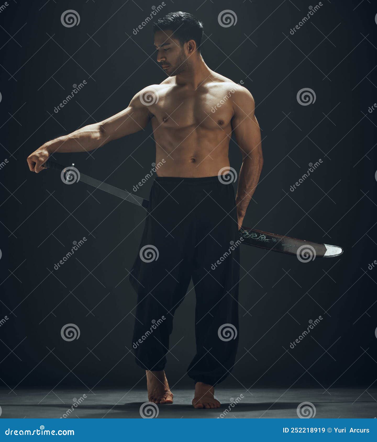 Ready for Battle. Full Length Shot of a Handsome Young Man Standing ...