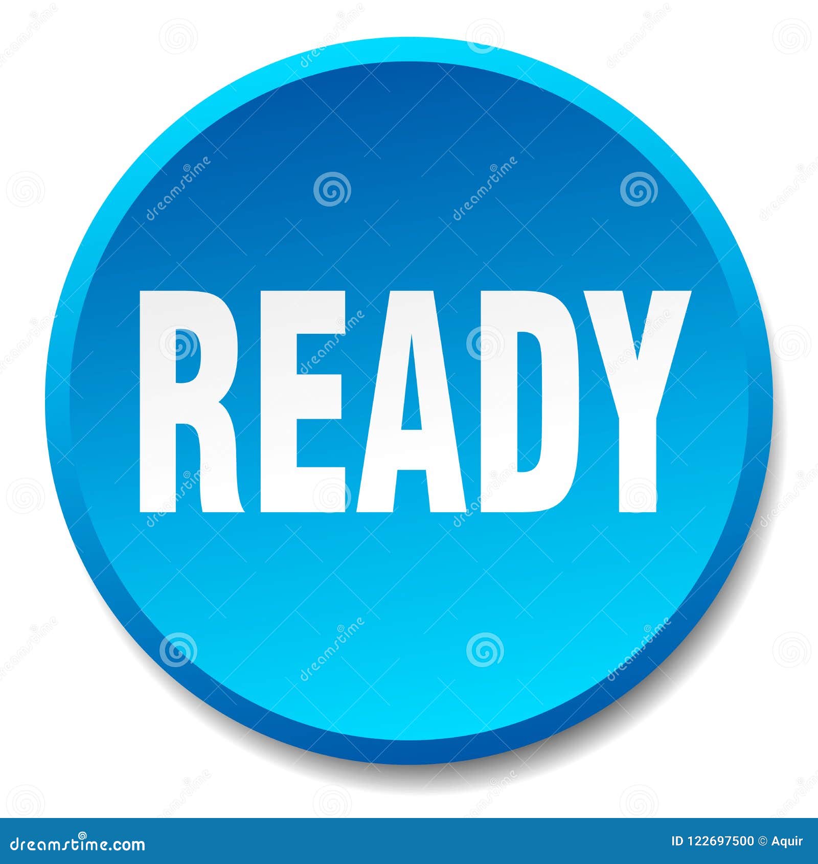 Ready button stock vector. Illustration of graphic, vector - 122697500