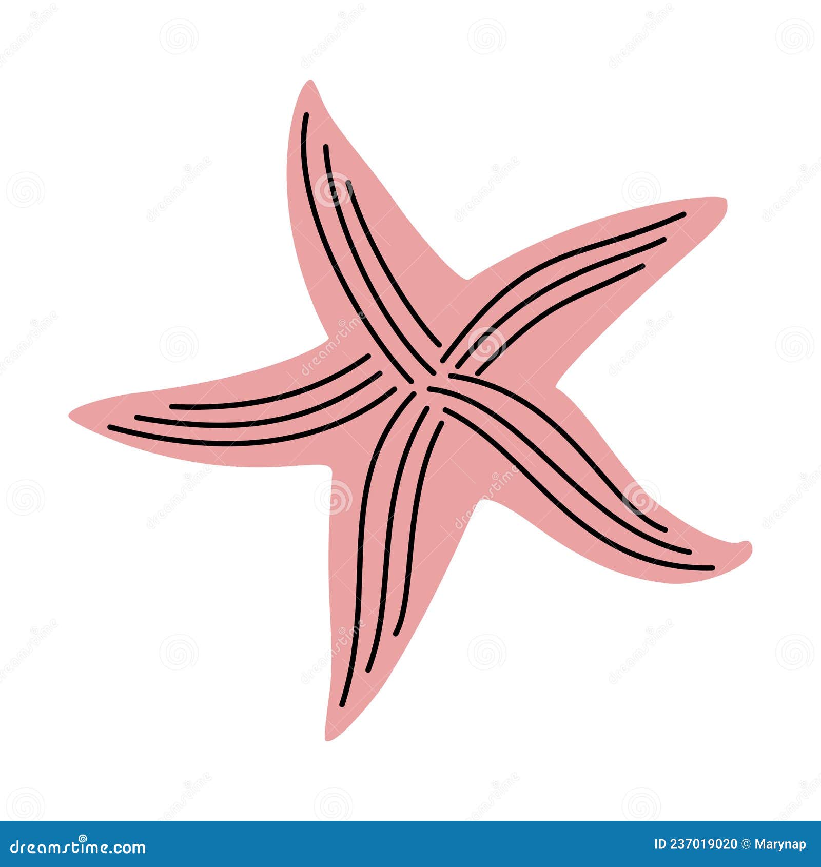 Vector Starfish Design Element for Logo or Sticker Stock Vector ...
