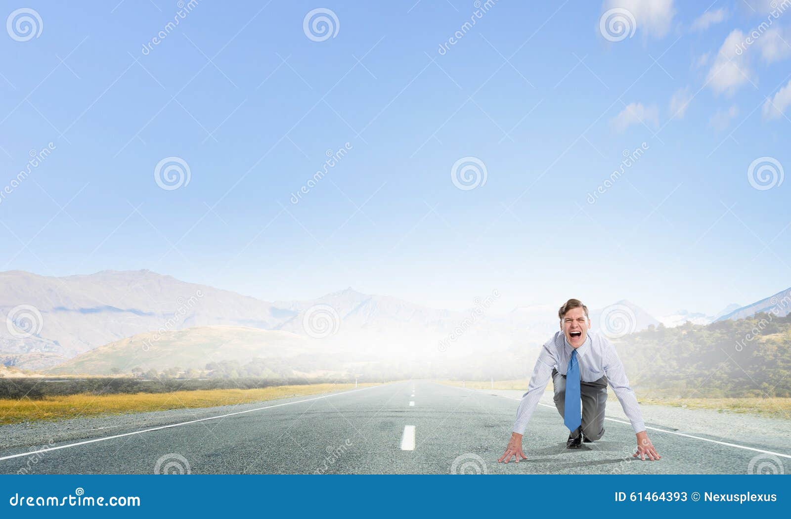 Ready for challenge stock image. Image of career, start - 61464393