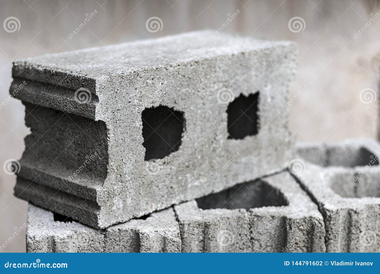 Ready concrete blocks stock photo. Image of plant, concrete - 144791602