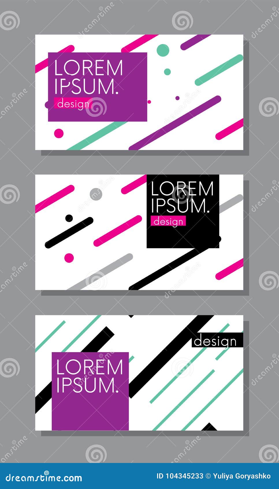 Ready Design of a Poster, Flyer, Banner or Print on Clothes. Vector ...