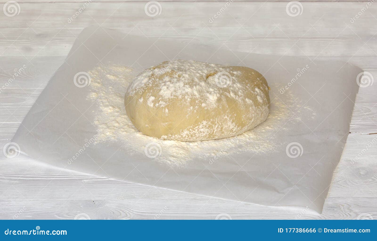Ready Dough for Making a Pie. Stock Photo - Image of milk, photographs ...