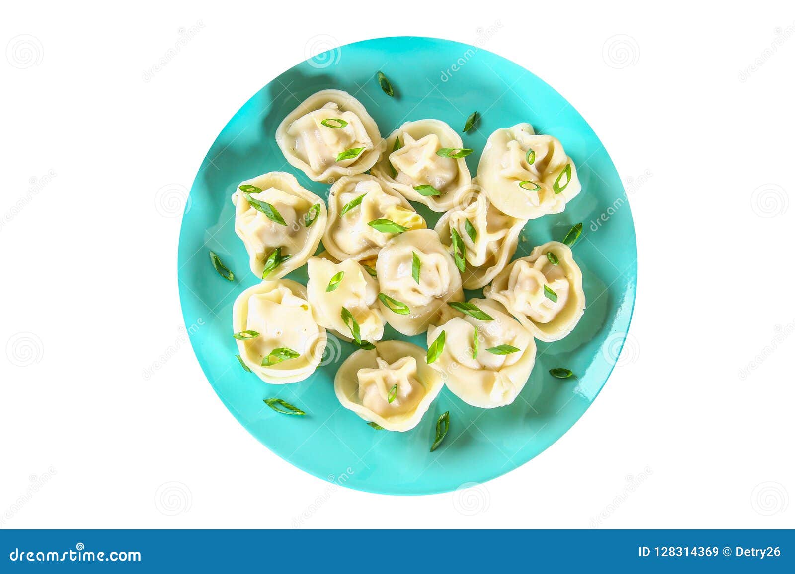Ready Dumplings. Dumplings Isolated on White Background. Boiled ...