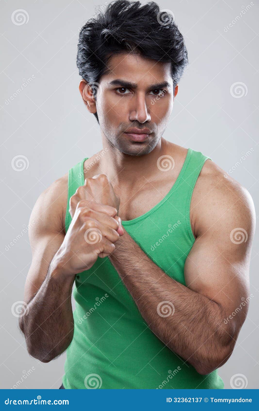 Ready for a fight stock image. Image of fashion, asian - 32362137