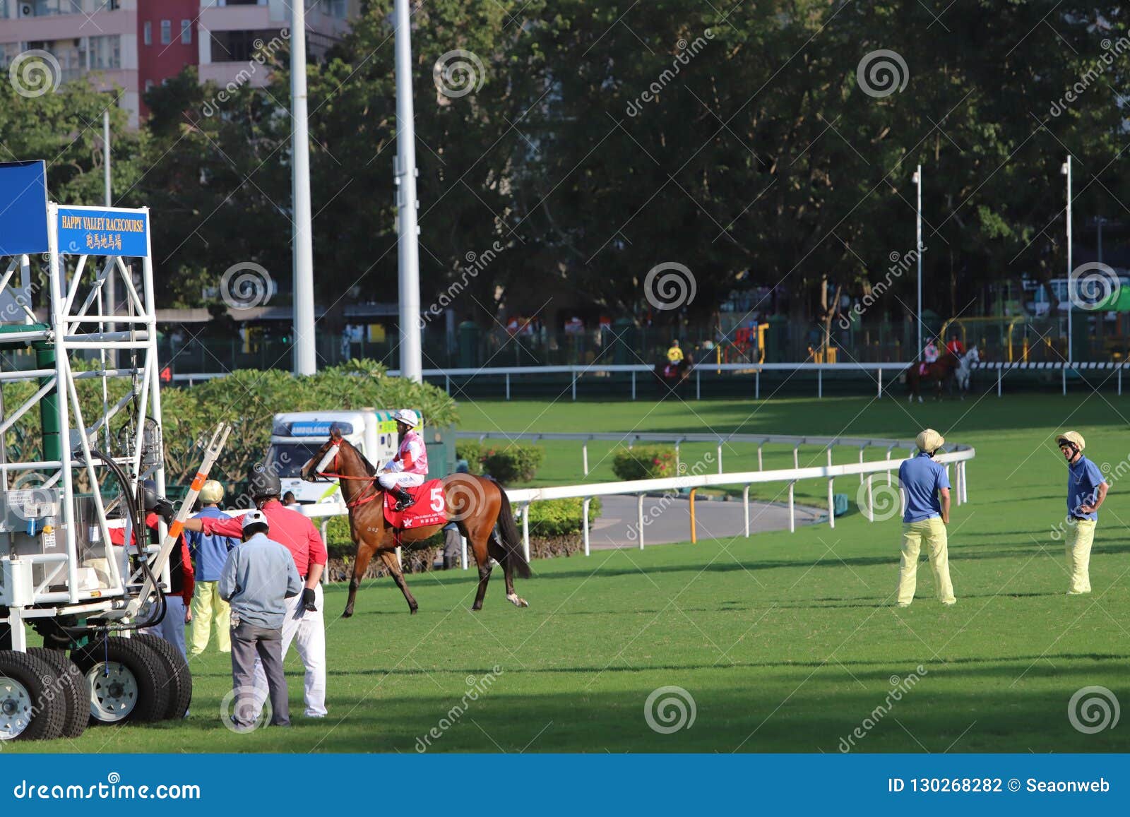 Ready of the Horse Racing at the Start Point Editorial Photography ...