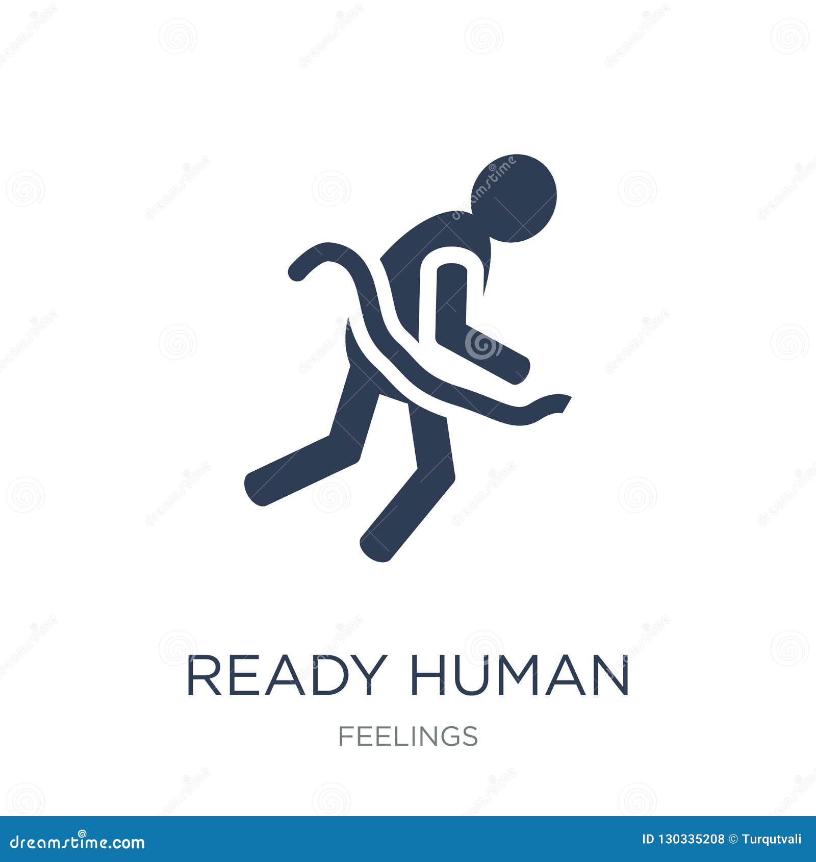 Ready Human Icon. Trendy Flat Vector Ready Human Icon on White B Stock ...