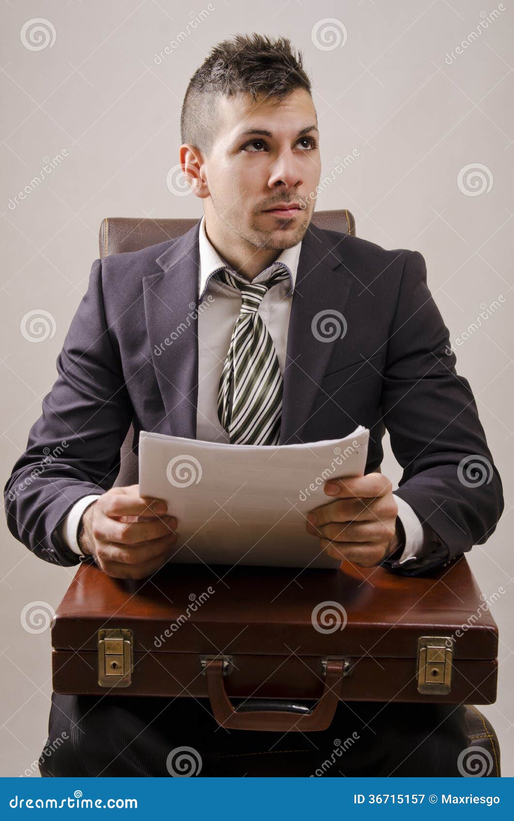 Ready for interview stock image. Image of posing, long - 36715157