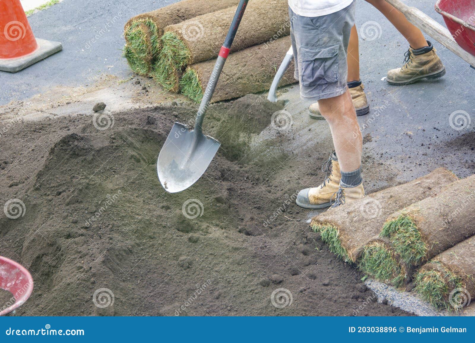 Ready Land for Planting Grass Stock Photo - Image of agriculture ...