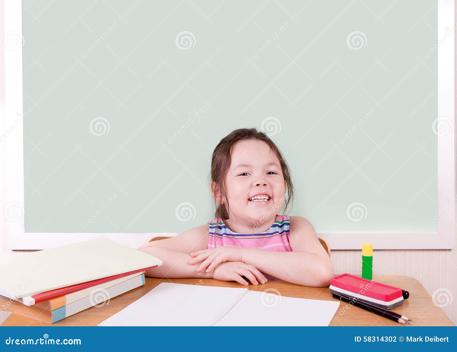 Ready for a Lesson stock photo. Image of student, notebook - 58314302