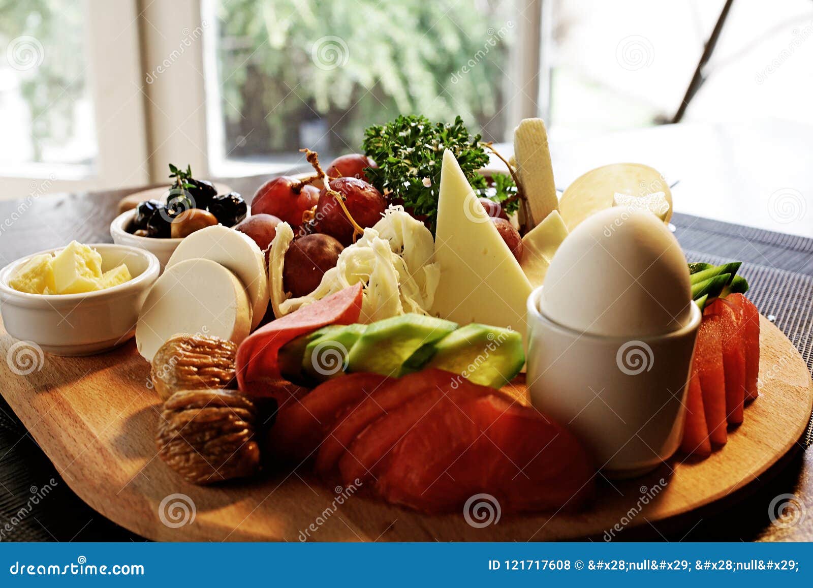 Ready-made breakfast plate stock photo. Image of dish - 121717608