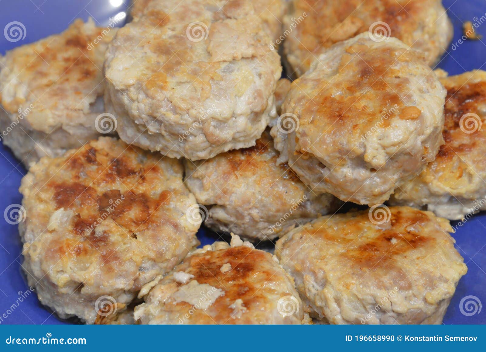 Ready made meat cutlets stock photo. Image of cooked - 196658990