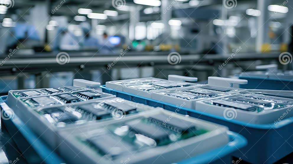 Ready-Made Microchips in Packaging Stock Image - Image of chip, package ...