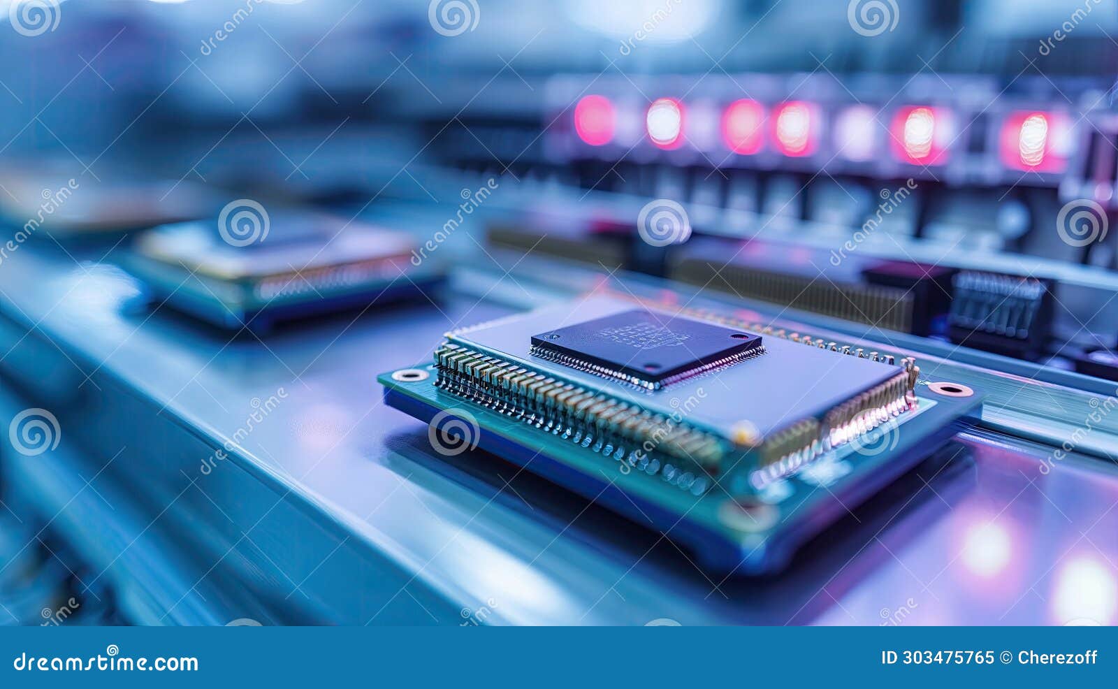 Ready-Made Microchips in Packaging Stock Image - Image of processor ...