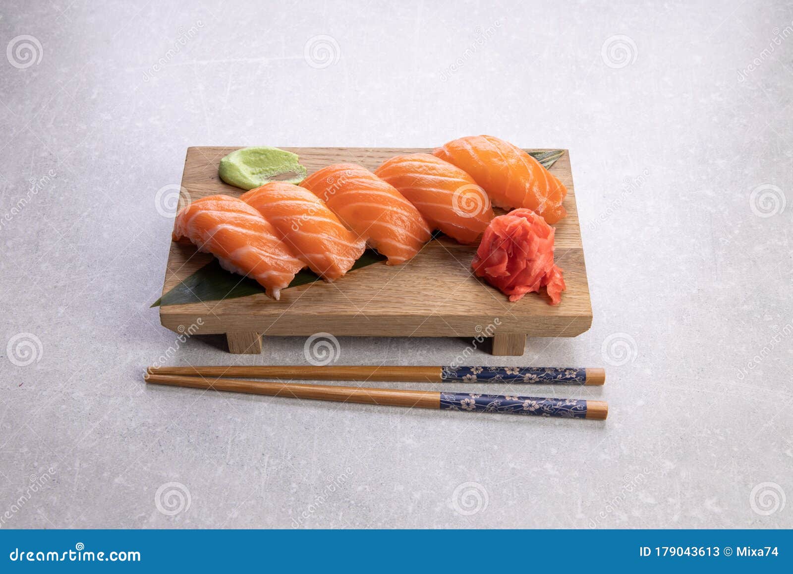 Ready-made Sushi on the Stone for the Restaurant Menu1 Stock Image ...