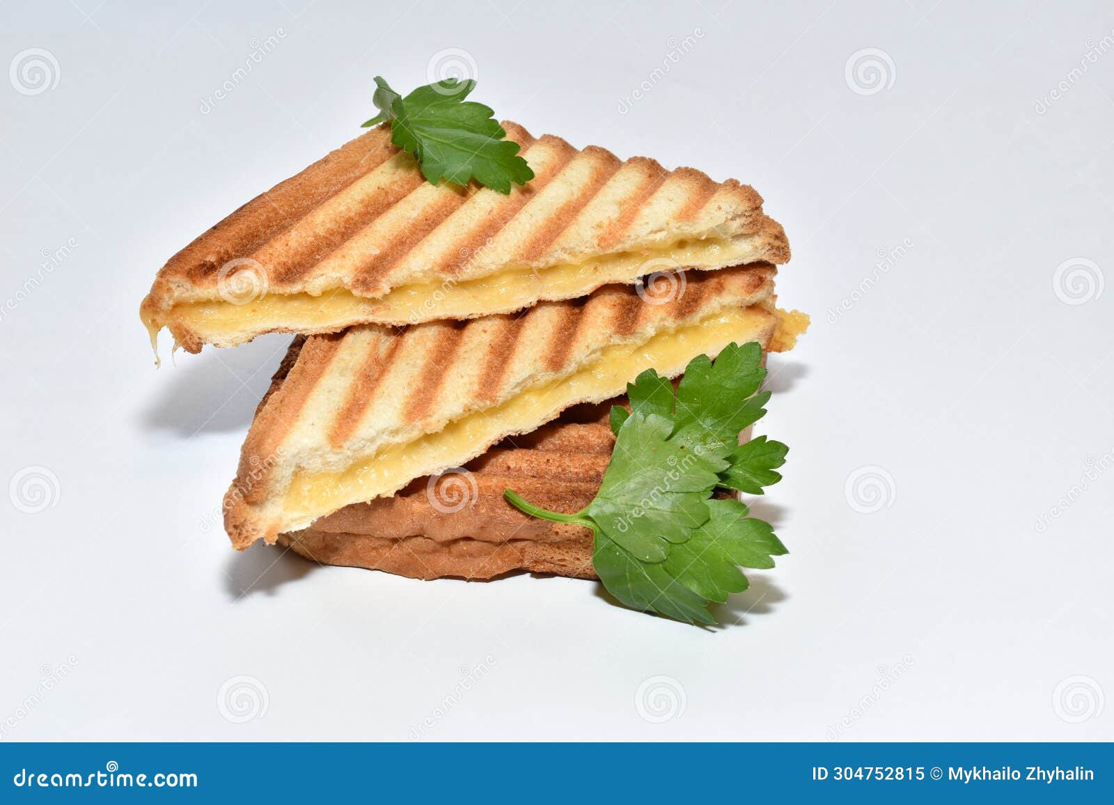 Ready-made Toast with Cheese. Stock Image - Image of sliced, toasted ...