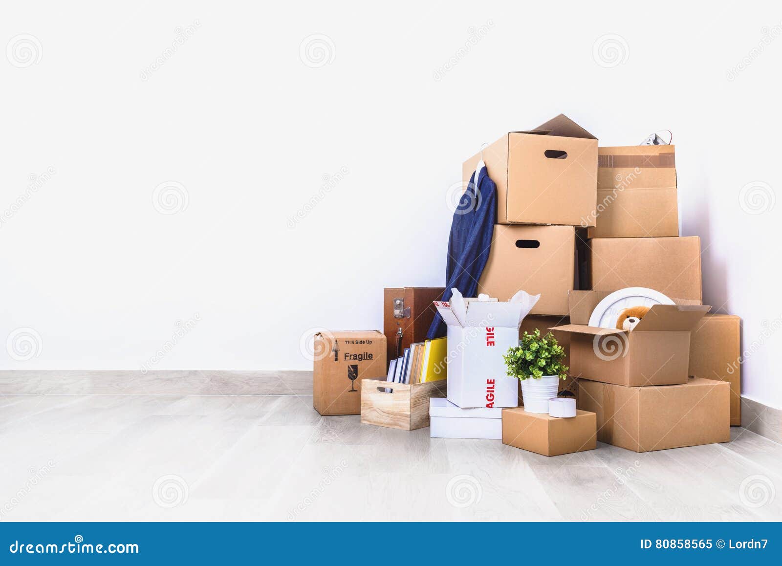 Ready for move stock image. Image of leaving, carton - 80858565