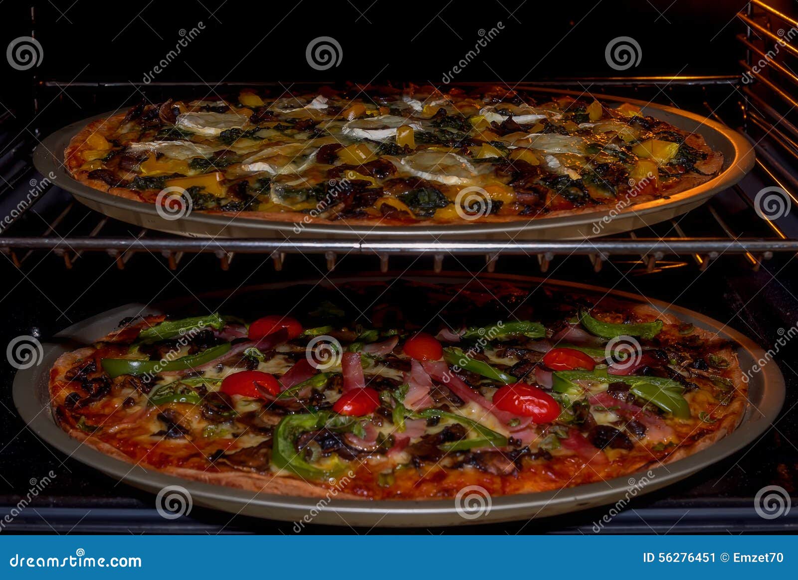 Ready pizza. stock image. Image of evening, cheese, freshness - 56276451