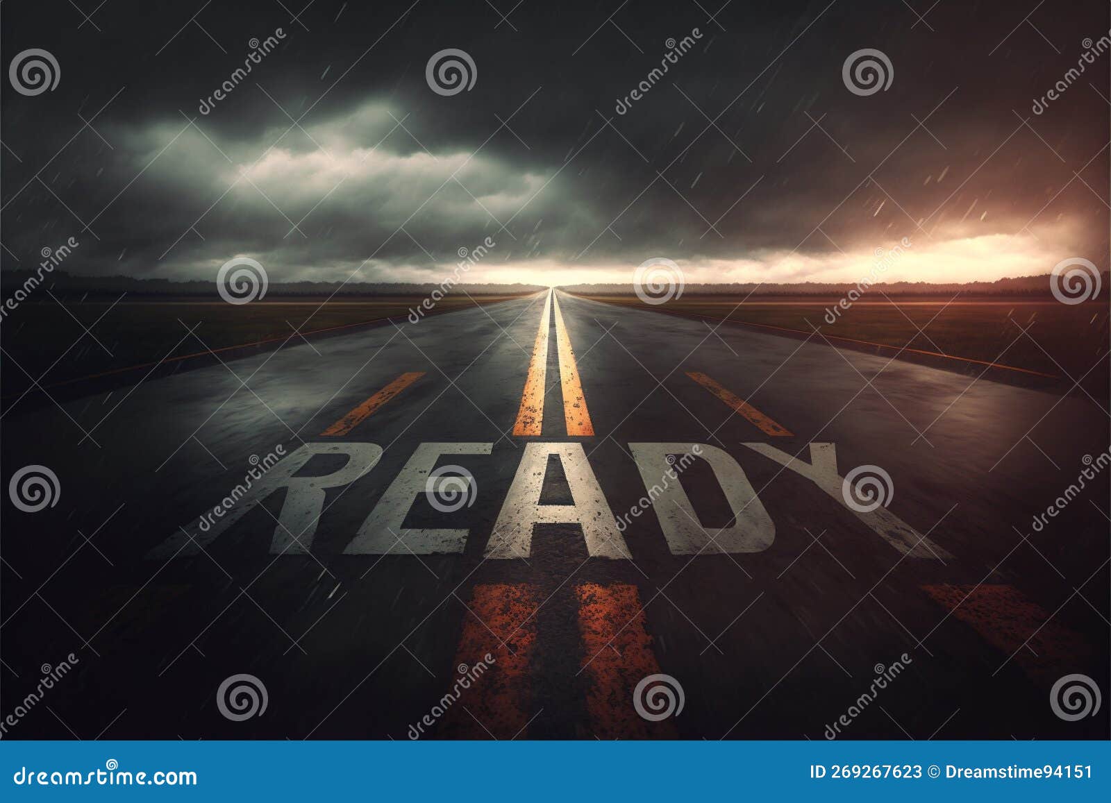 Ready Road Ahead Destination Future Stock Image - Image of cloud, feady ...