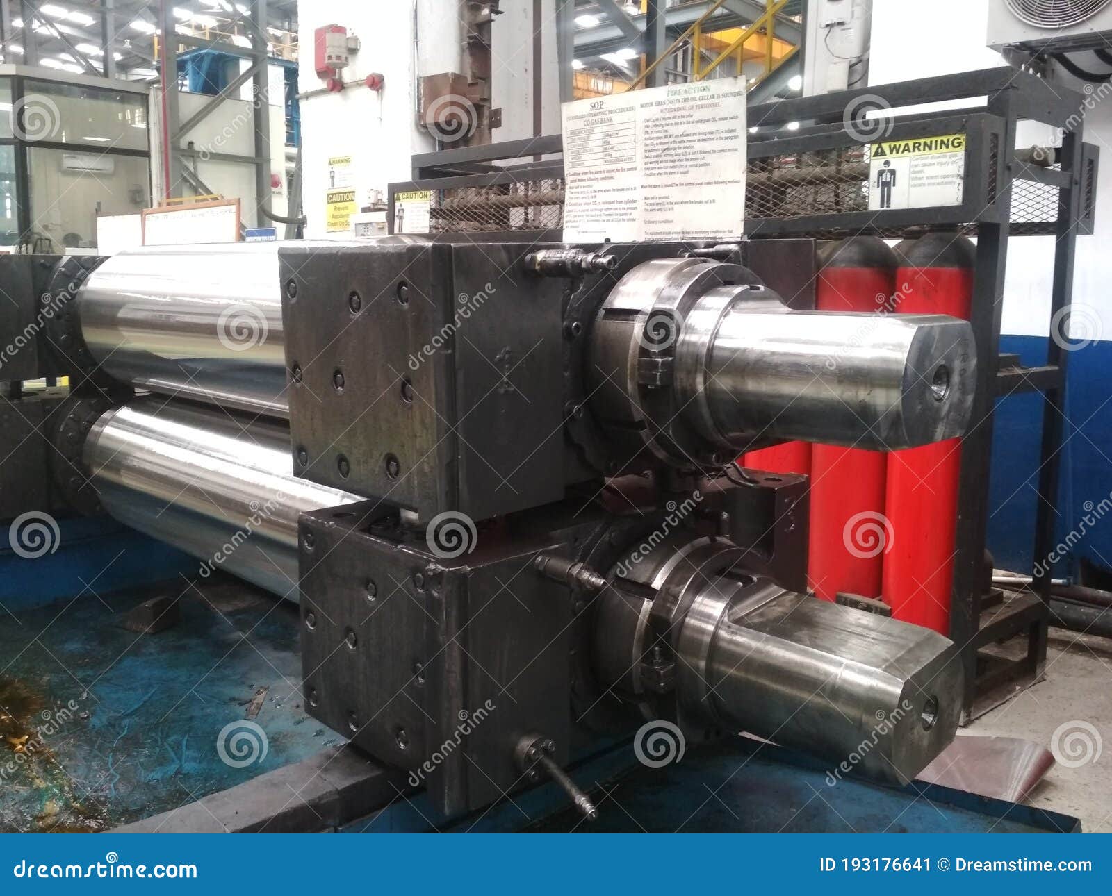 Ready Rolls for Mill in in Cold Rolling Mill Stock Image - Image of ...