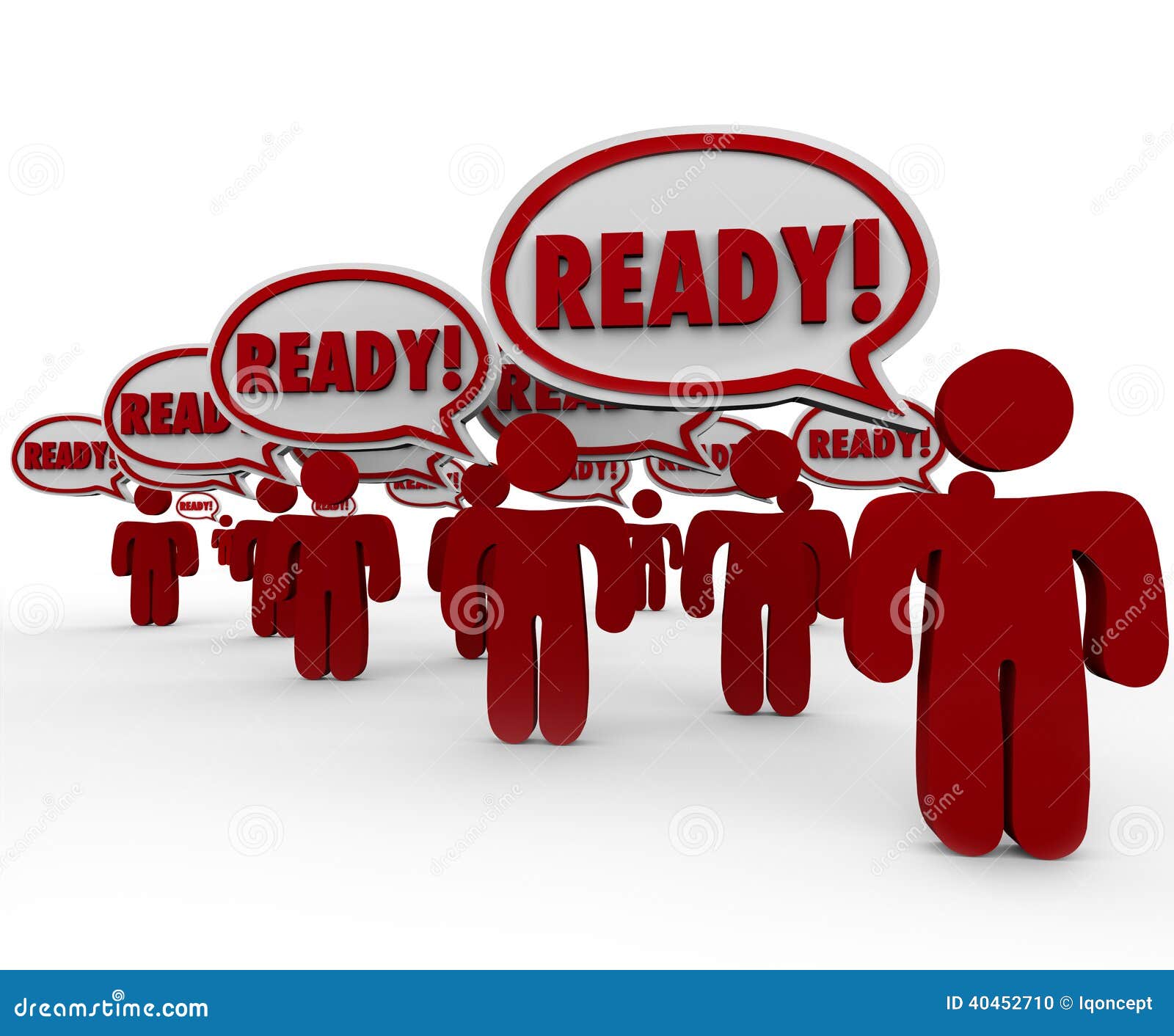 Ready Speech Bubbles Prepared People Anticipate Action Stock ... Ready Speech Bubbles Prepared People Anticipate Action Stock ...