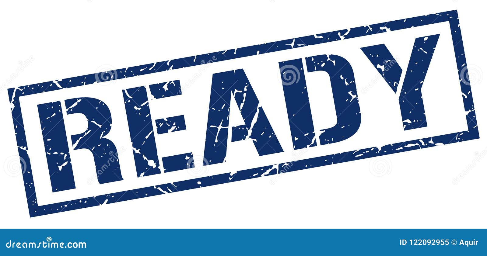 Ready stamp stock vector. Illustration of grungy, sign - 122092955