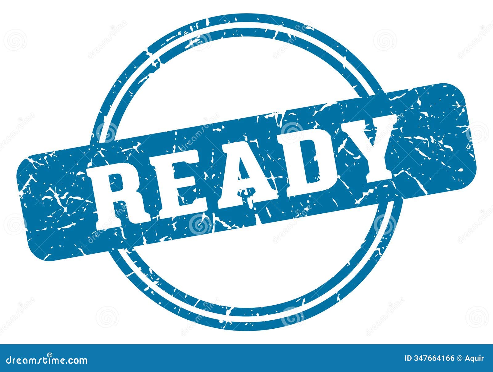 Ready stamp stock vector. Illustration of graphic, circle - 347664166