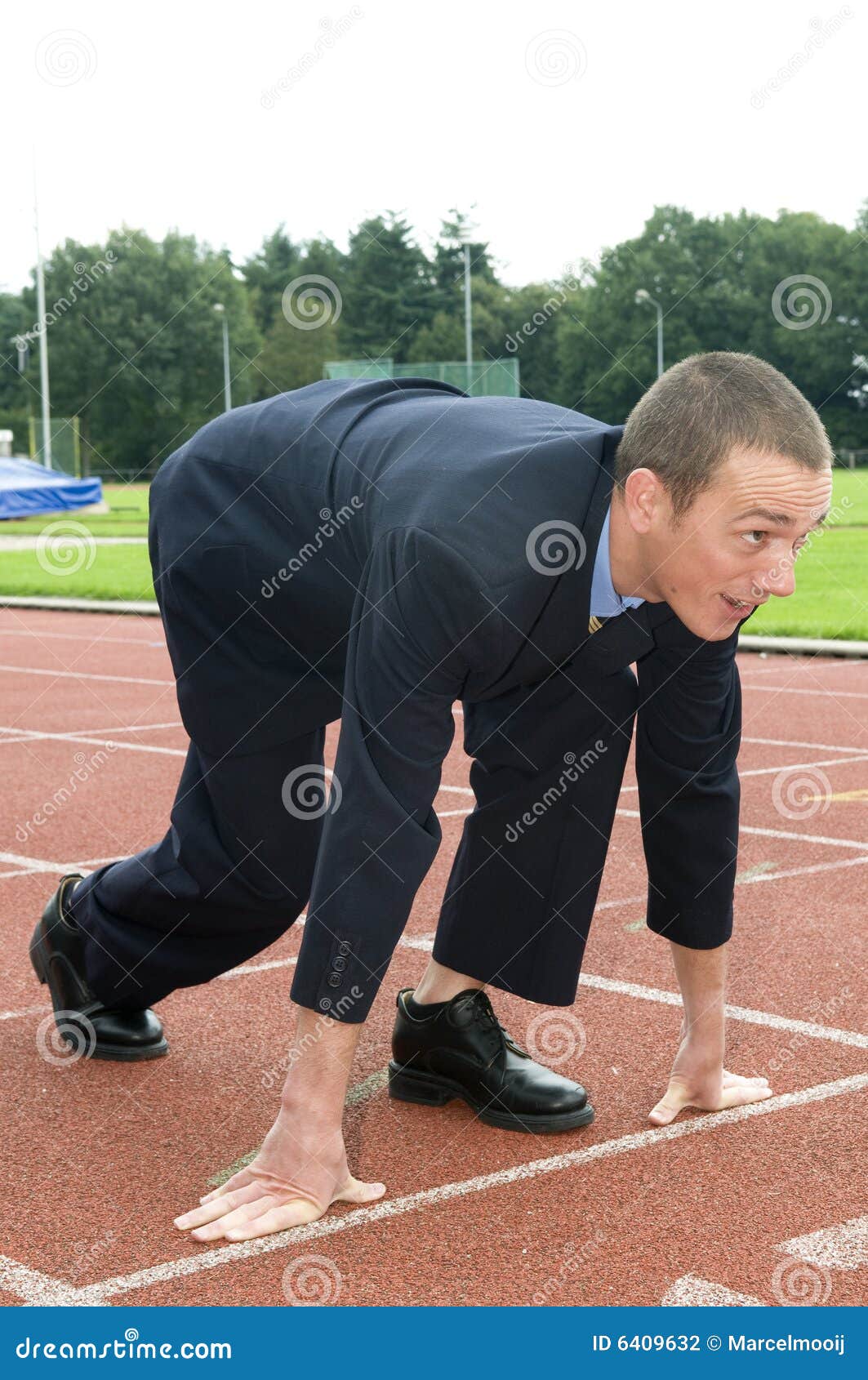 Ready for the Start stock photo. Image of competitor, corporate - 6409632