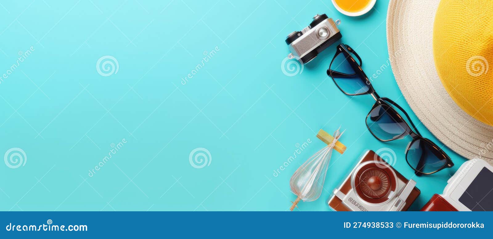 Ready for Summer Vacation, Travel Background . Travel Promotion Banner ...