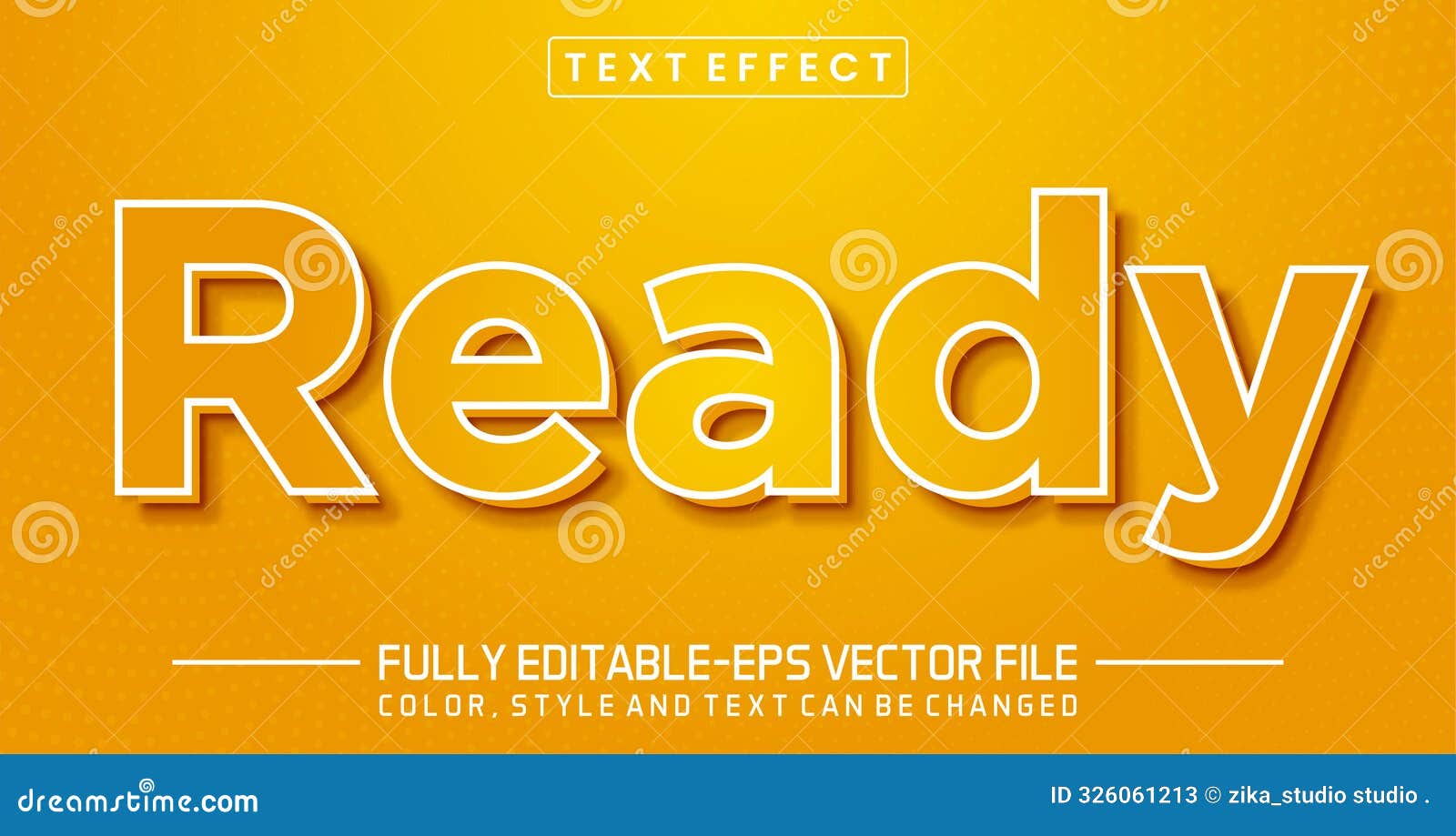 Ready Text Editable Style Effect Stock Illustration - Illustration of ...