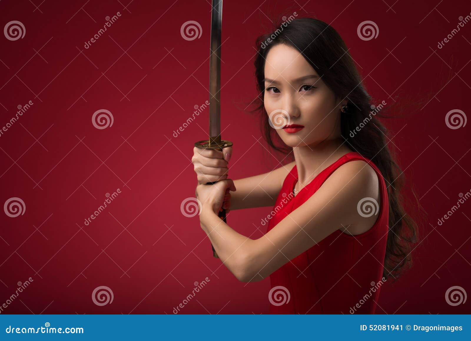 Ready to attack stock image. Image of weapon, asian, serious - 52081941