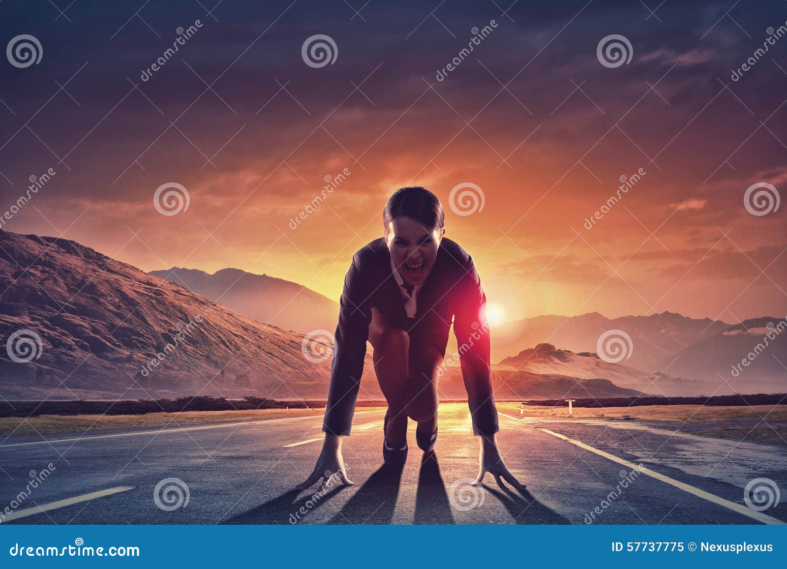 Ready to challenge it stock image. Image of start, caucasian - 57737775