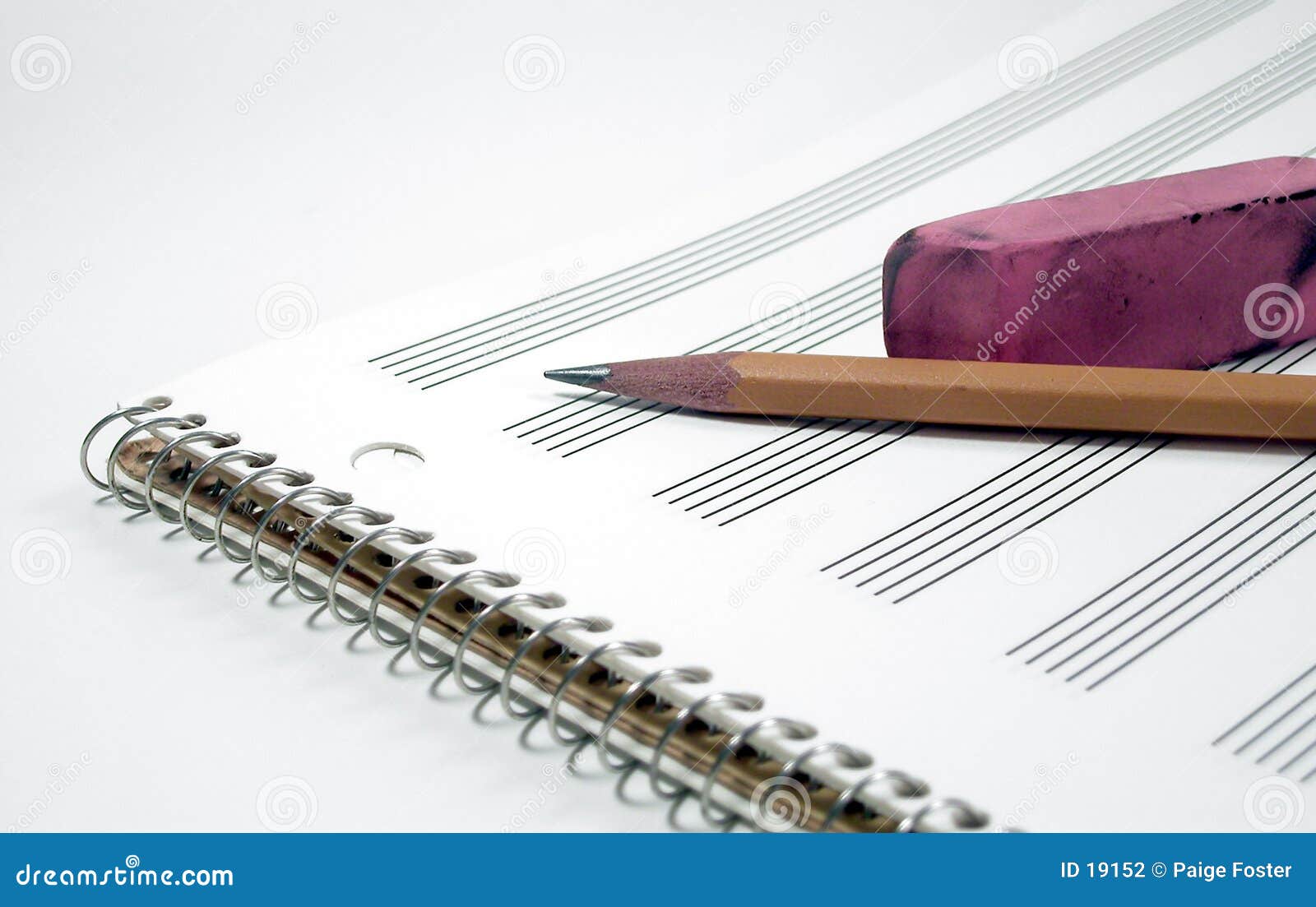 Ready to Compose stock photo. Image of eraser, notebook - 19152