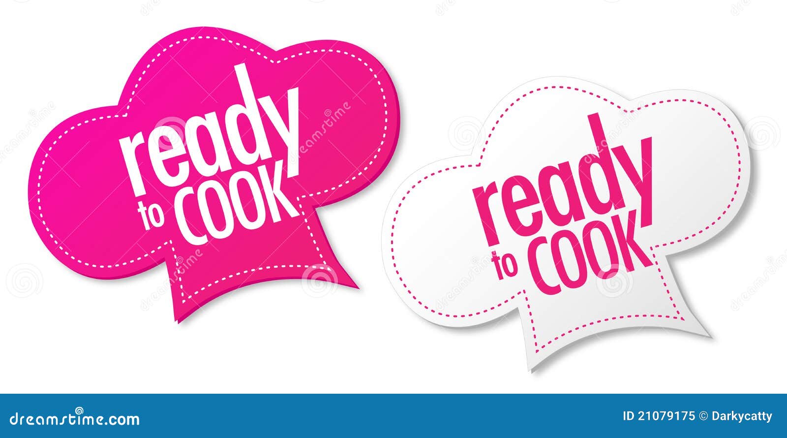 Ready to cook stickers stock vector. Illustration of fresh - 21079175