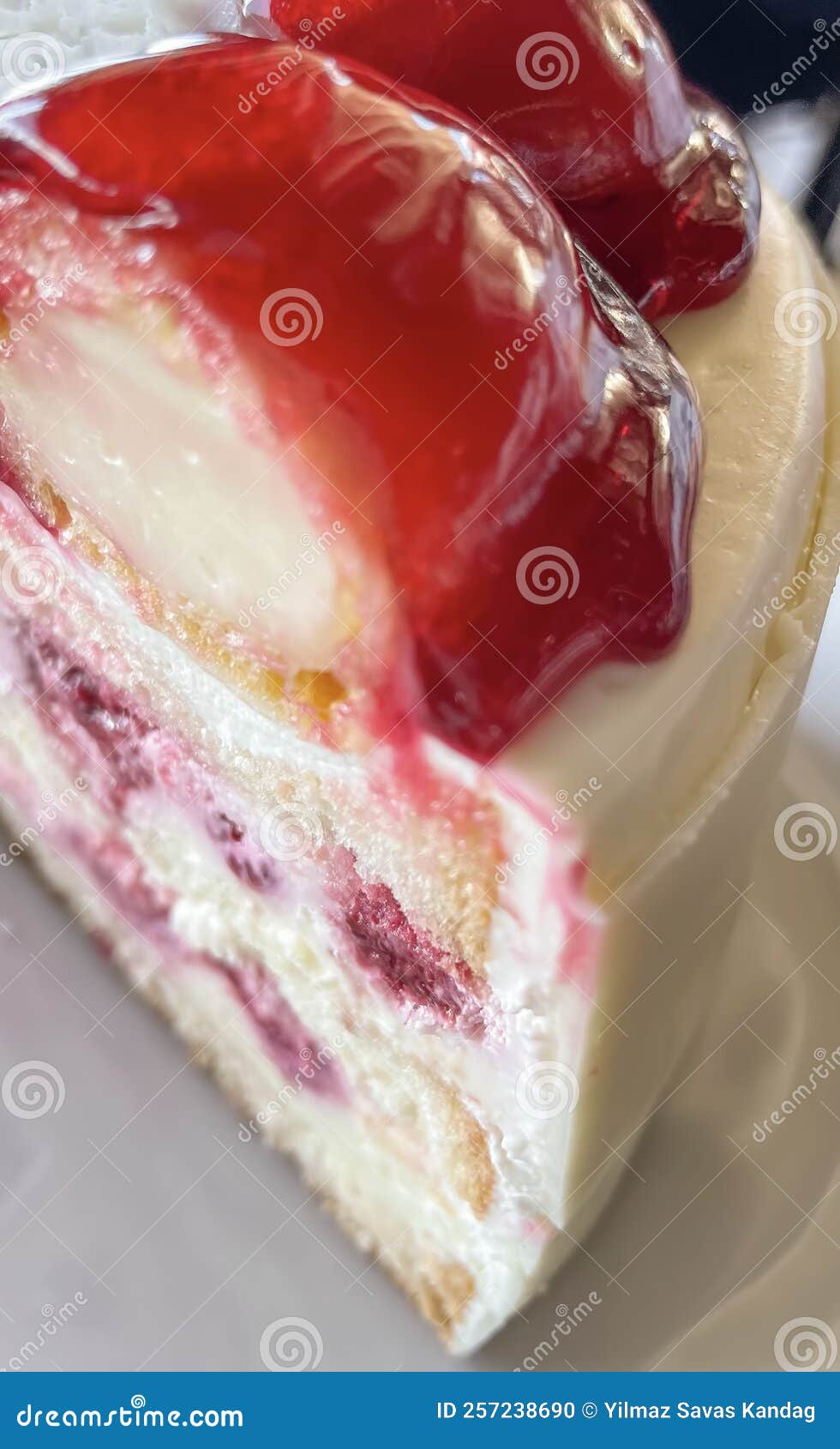 Ready-to-eat Fruit Cake Slice Stock Photo - Image of colour, close ...