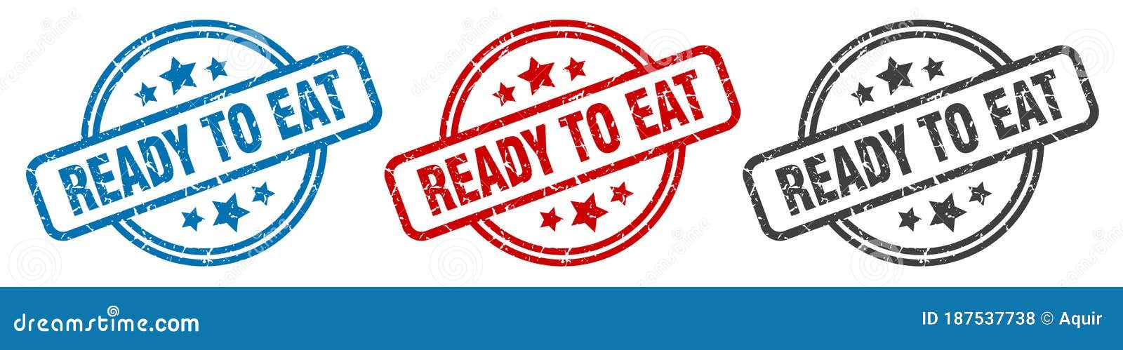 Ready To Eat Stamp. Ready To Eat Round Isolated Sign Stock Vector ...