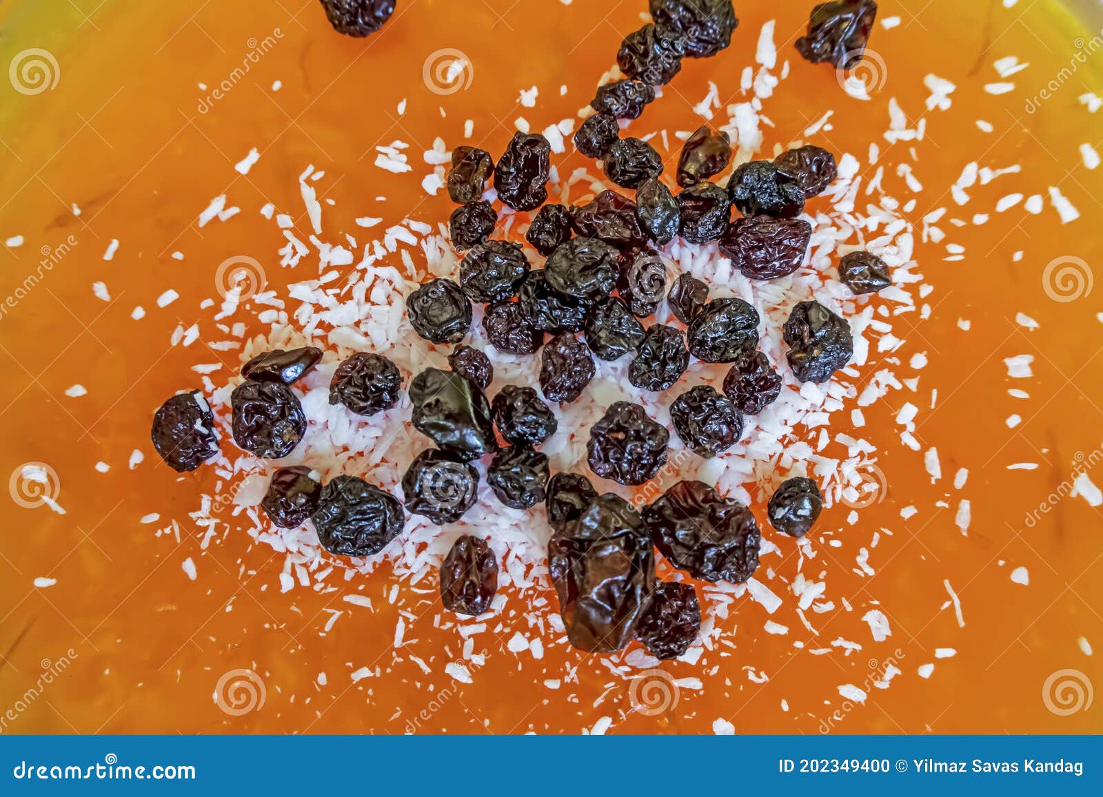 Ready To Eat Turkish Dessert Zerde Stock Photo - Image of figs, fruit ...